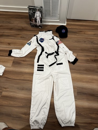 NASA Astronaut Costume Adult Large Halloween Cosplay Hat Space Jumpsuit ...
