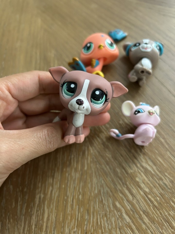 Littlest Pet Shop LPS #1462 Peacock #1463 Jack Russel Dog #1585 1585 ...