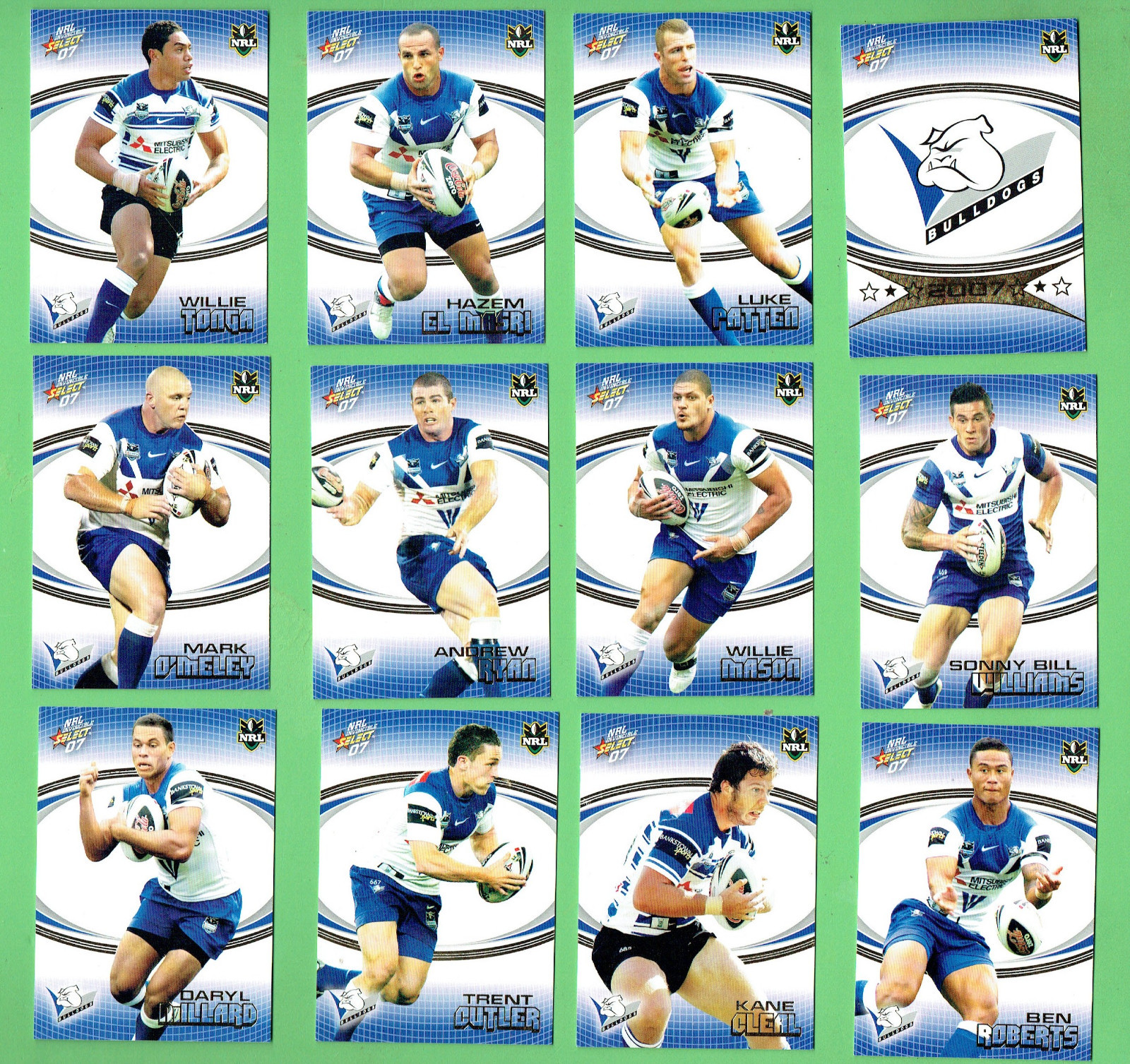2007 SELECT NRL INVINCIBLE RUGBY LEAGUE CARDS - CANTERBURY BULLDOGS | eBay