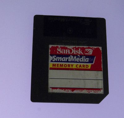 RARE OLD STICKER - SanDisk SmartMedia Memory Card SDSM 8MB - HTF model ...