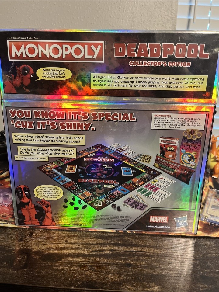 Monopoly Deadpool Collectors Edition Brand New Factory Sealed ...