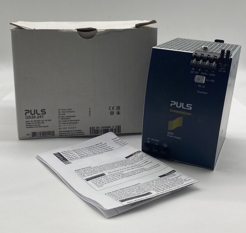 Puls QS20-241 Power Supply 100-240VAC/110-150VDC to 24-28VDC 20Amp | eBay