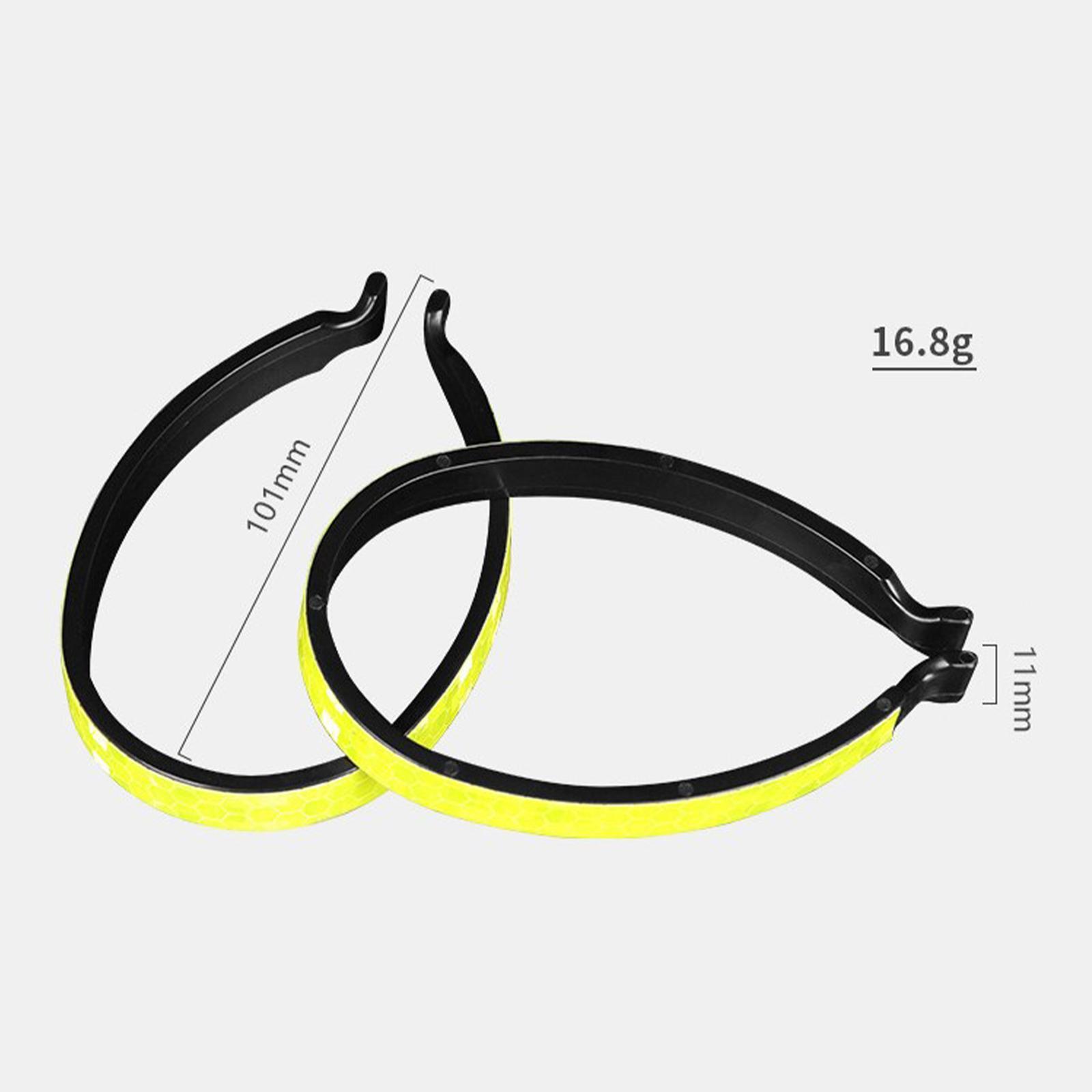 2Pcs Cycling Reflective Trouser Clips Bicycle Safety Pants Clips for ...