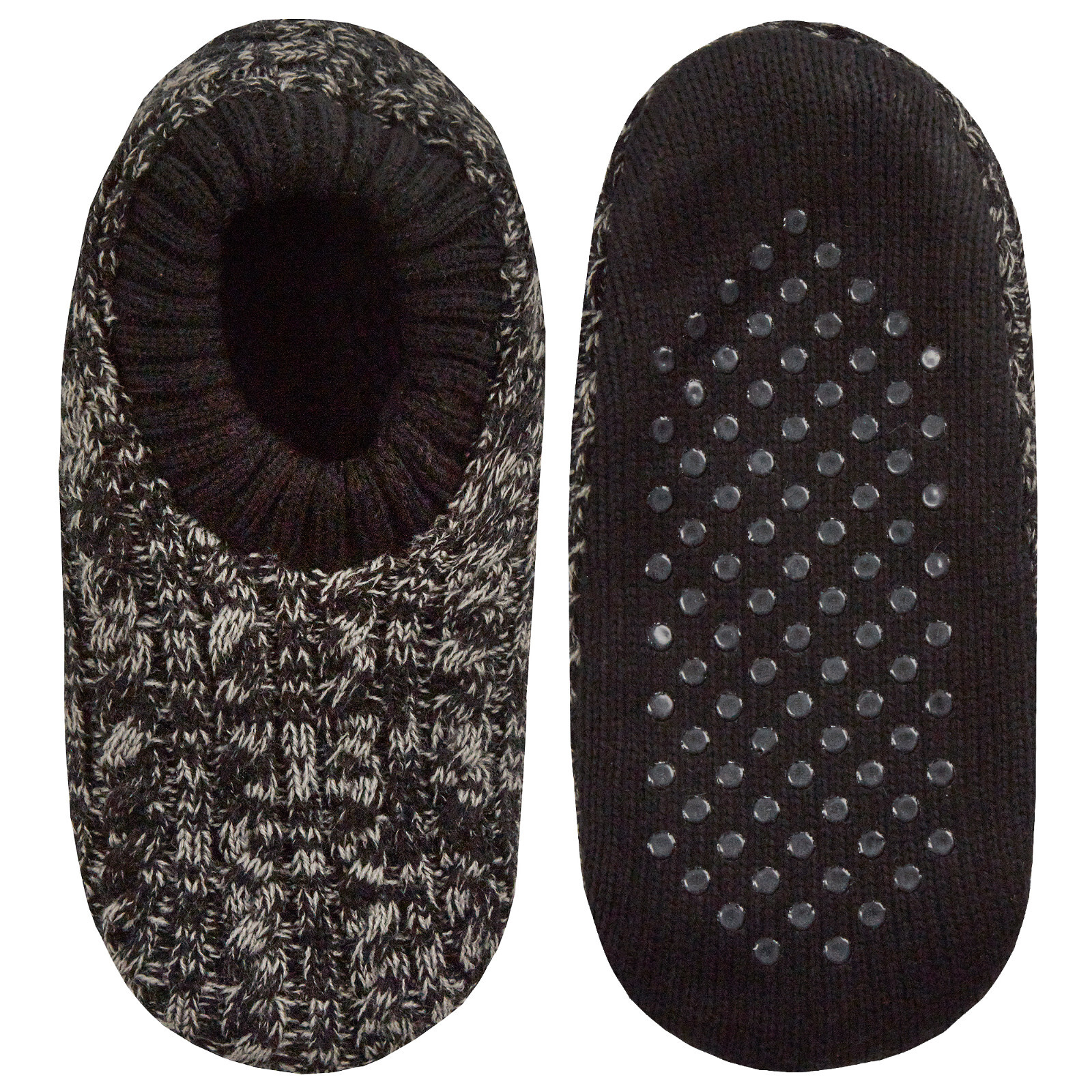 Mens Slipper Knitted Socks with Non Skid Slip Grips GRIPPER Bed BOOTIE ...