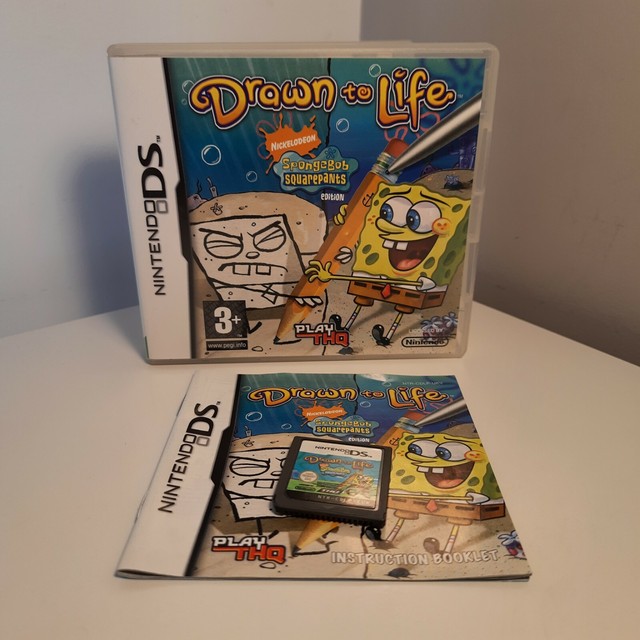 Drawn to Life Spongebob Squarepants Edition Nintendo DS NDS 2ds DSi 3ds ...
