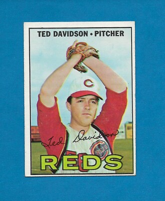 1967 Topps #519 Ted Davidson Cincinnati Reds Semi-high# EX+ | eBay
