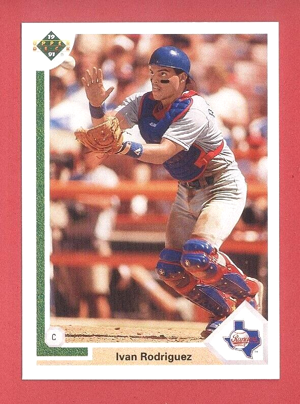 1991 UPPER DECK FINAL EDITION (BB) Ivan Rodriguez ROOKIE/RC CARD #55F ...