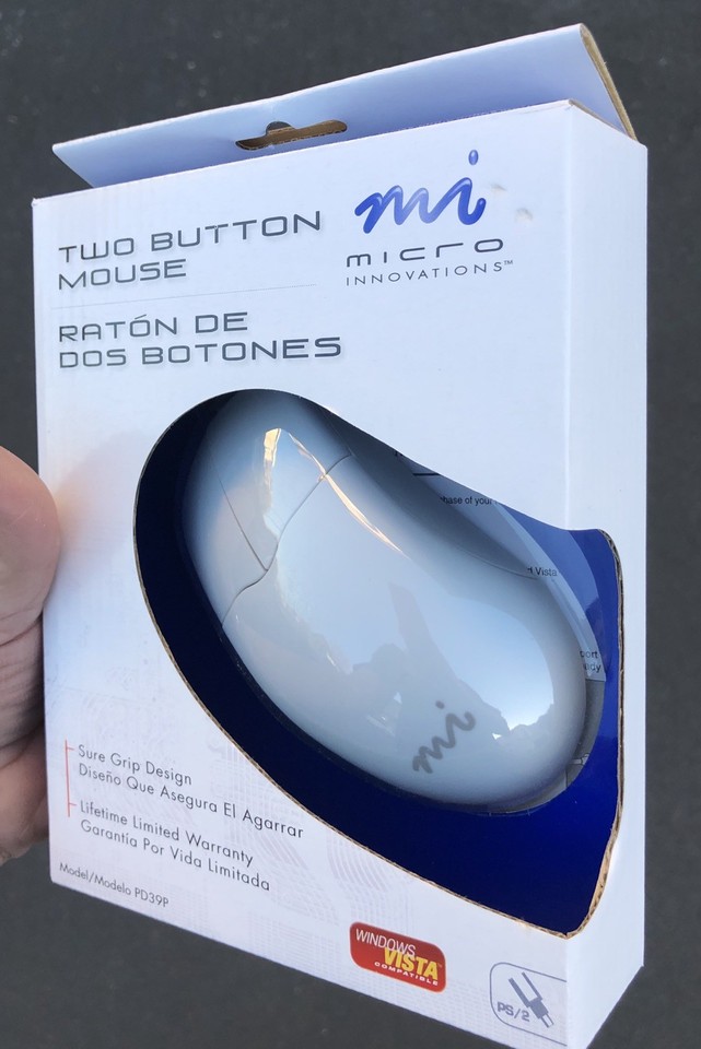 Micro Innovations Two Button Mouse Contour Hand With PS/2 Connection ...