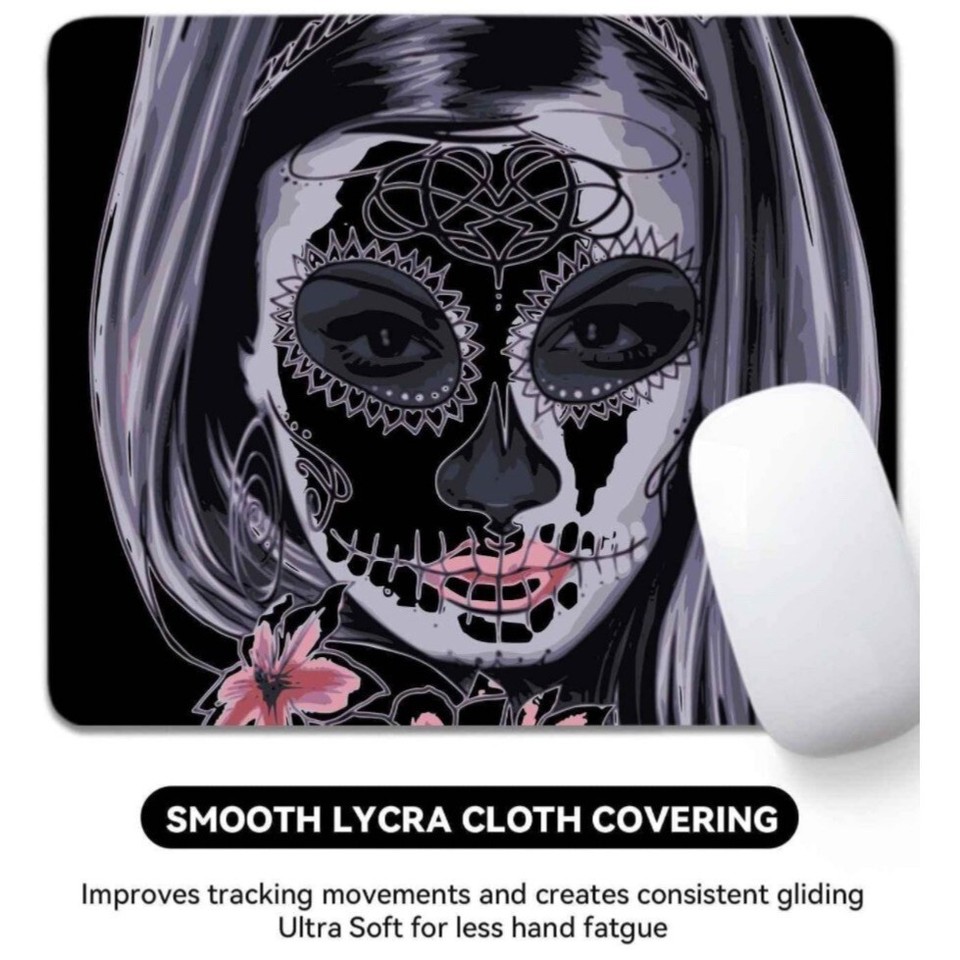 Mouse Pad Day of The Dead Steampunk Sugar Skull Gothic Witch Woman ...