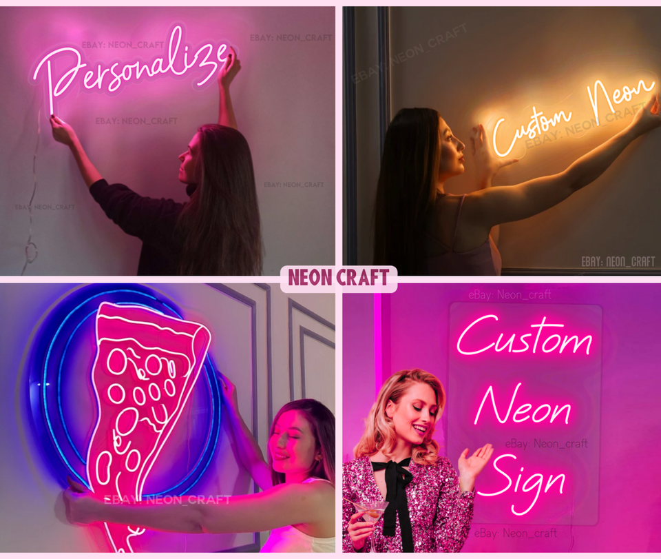 Personalized Neon Sign Custom New LED Light Wall Sign Logo Name ...