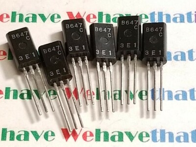 2SB647 / B647 / TRANSISTOR / TO92 EXTENDED / 6 PIECES (qzty) | eBay