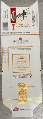 Chesterfield - USA 🇺🇸 - Vintage Cigarette Collection - 80's - Empty ...
