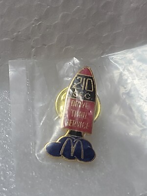 McDonald's 210 Seconds Drive Thru Service Rocket Enamel Lapel Pin ...