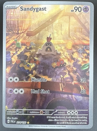 Pokemon TCG Sandygast 214/193 Paldea Evolved Illustration Rare English ...