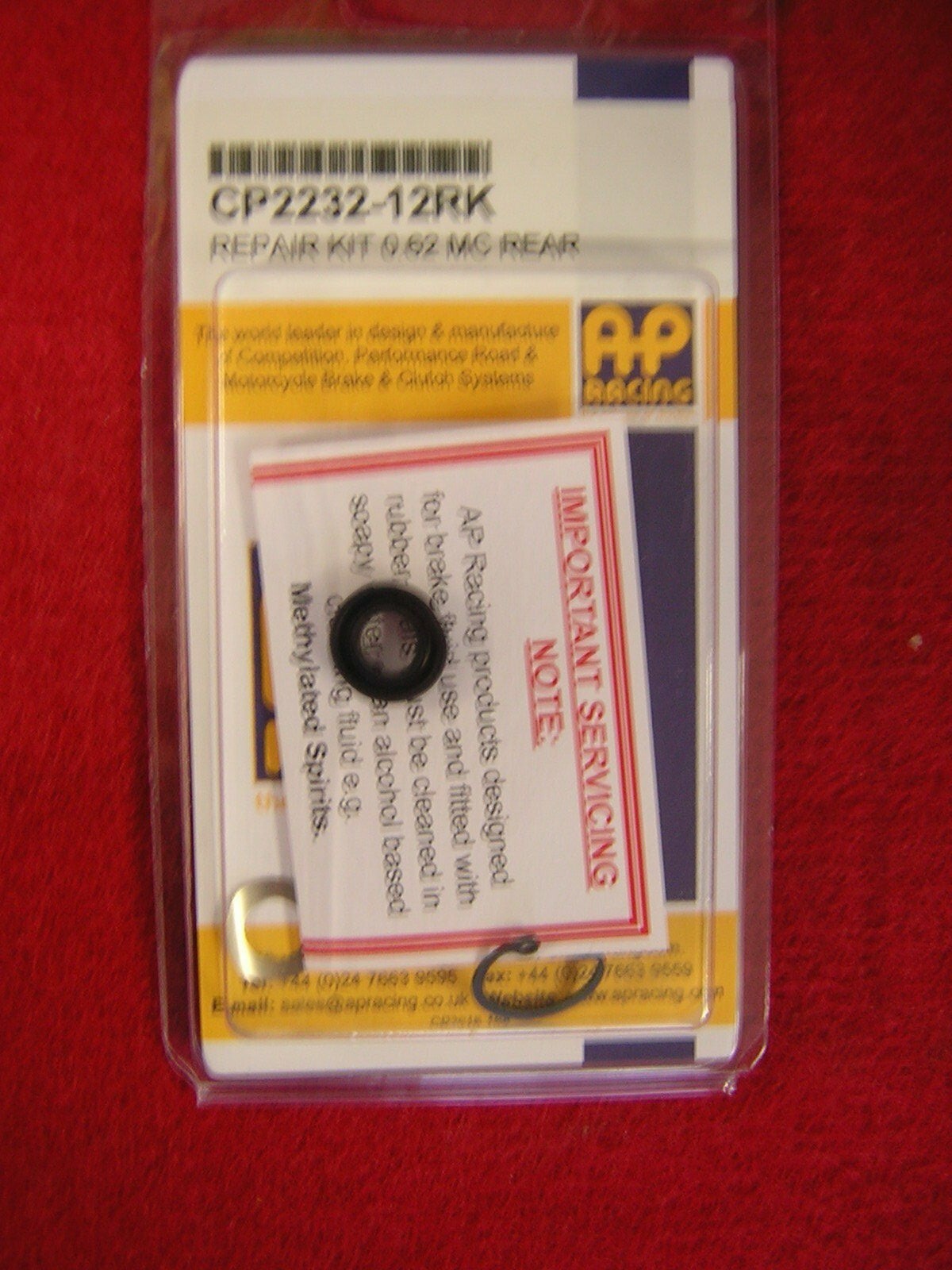 AP Lockheed Rear Master Cylinder Repair Kit CP2232-12RK. 0.625 bore ...