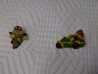 NINTENDO VINTAGE PIN SET MOTORCYCLE AND CAR MARIO 1988 | eBay
