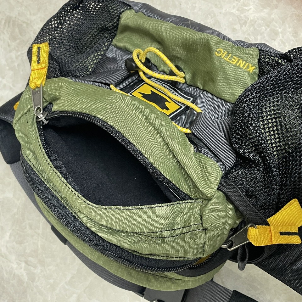 Mountainsmith Kinetic TLS Waistpack Nylon Green Bottle Pockets Hip Belt ...