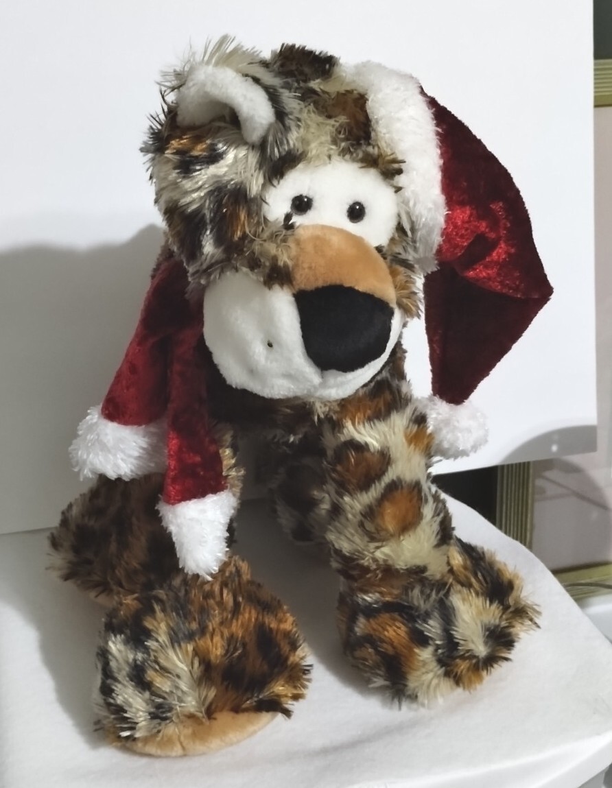 Playful Plush Chrisha Creation Christmas Tiger Plush 1988 14” Stands Up ...