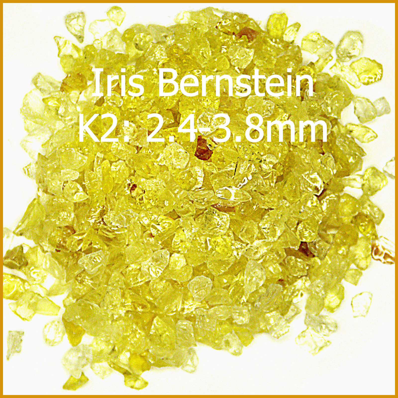 (90,00€/Kg) Reduktions-Fritten IRIS BERNSTEIN (transparent) GROB | eBay.de