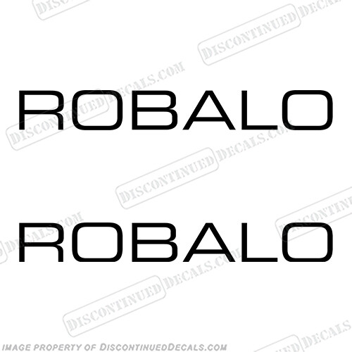 Fits Robalo Boat Logo Decals - Any Color! (set of 2) - 6.5" x 50" | eBay