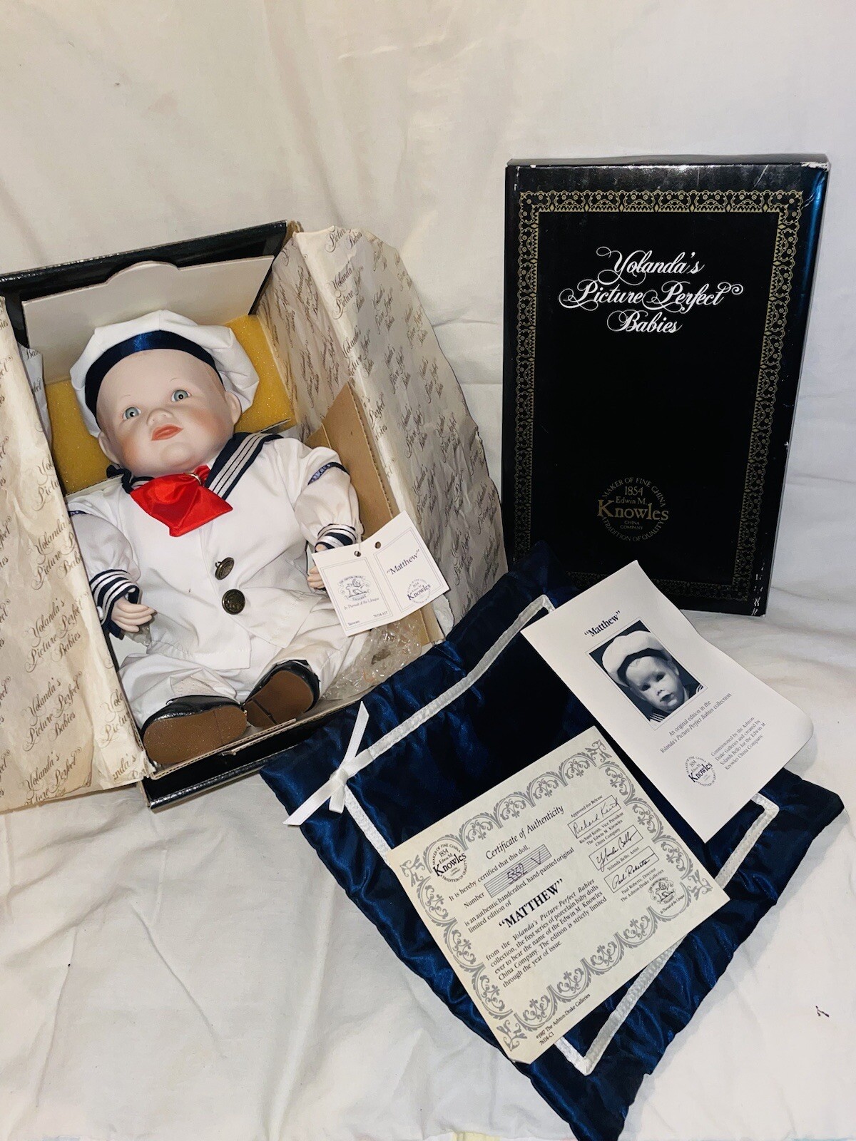 *COLLECTIBLE* Vintage💞”MATTHEW” Doll By Yolanda Picture PERFECT💞NEW w ...