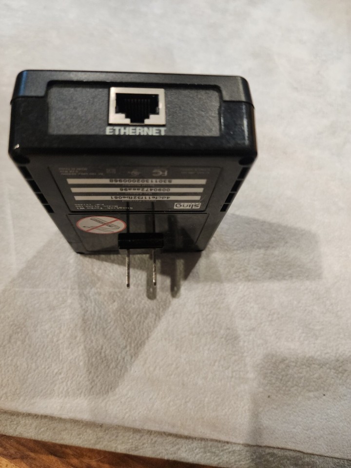 Sling SL-300-100 Homeplug Ethernet SlingLink Turbo W1 Ethernet Over ...