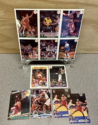 Stacey Augmon Pre-Rookie UnCut Card Sheet “Front Row” + 6 Trading Cards ...