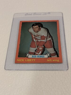 1972-1973 TOPPS Hockey Card #49 Nick Libett Left Wing for Detroit Red ...