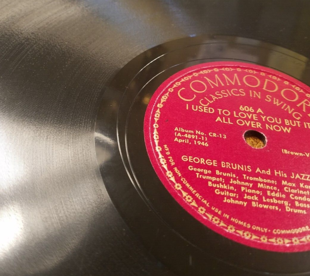 78RPM Commodore George Brunis - Used to Love All Over Now / Write ...