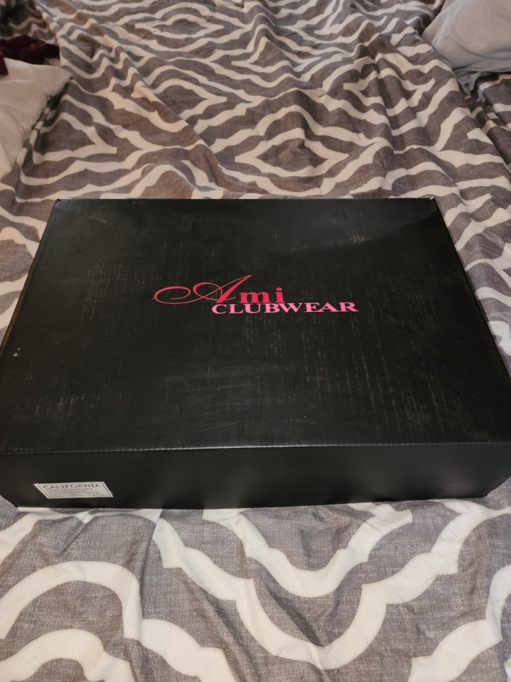 AMI CLUBWEAR BLACK FAUX LEATHER OVER-THE-KNEE THIGH HIGH STILETTOS SIZE ...