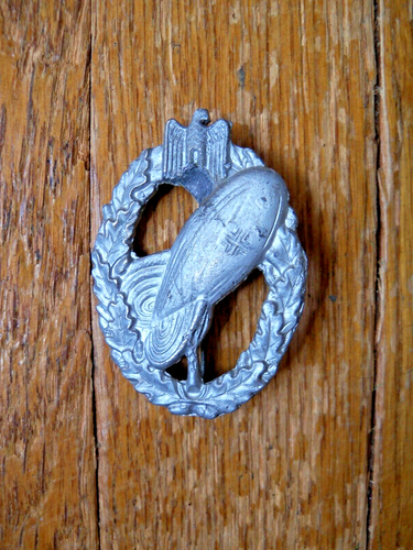 German WW2 1957 Army Heer Veteran Balloon Observer Badge in Silver | eBay