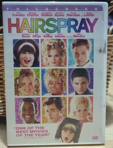 Hairspray (DVD, 2007, Full Frame) - John Travolta, Zac Efron, Queen ...