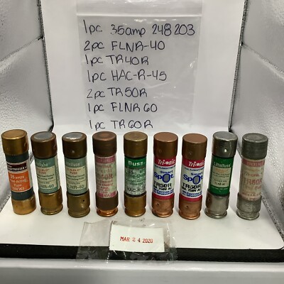 MISC. Fuses Master Electrician Gould Shawmut Littelfuse Buss - See ...