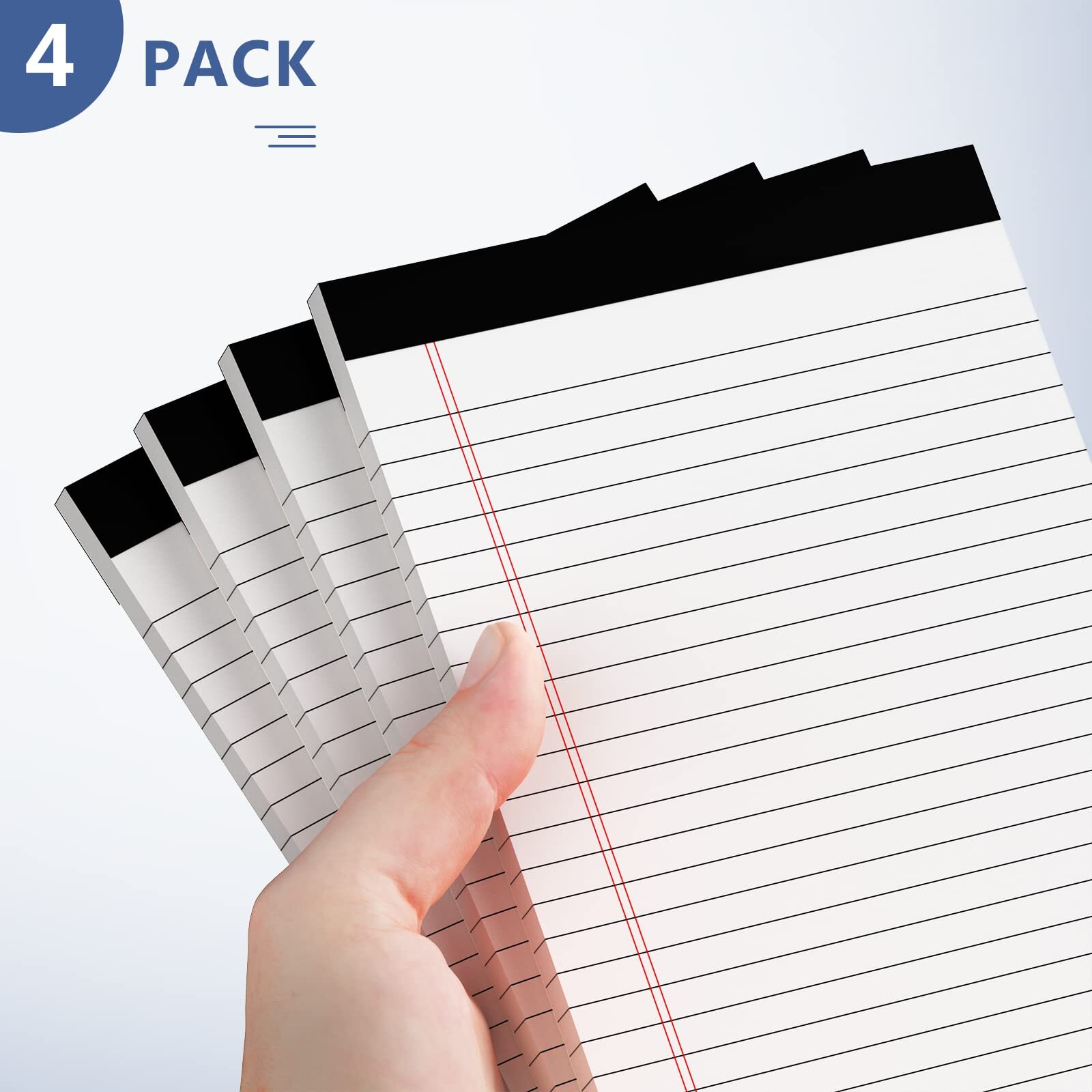 4Pack 5 x 8 Inch Note Pad Writing Notepads Lined Paper Memo Pads | eBay