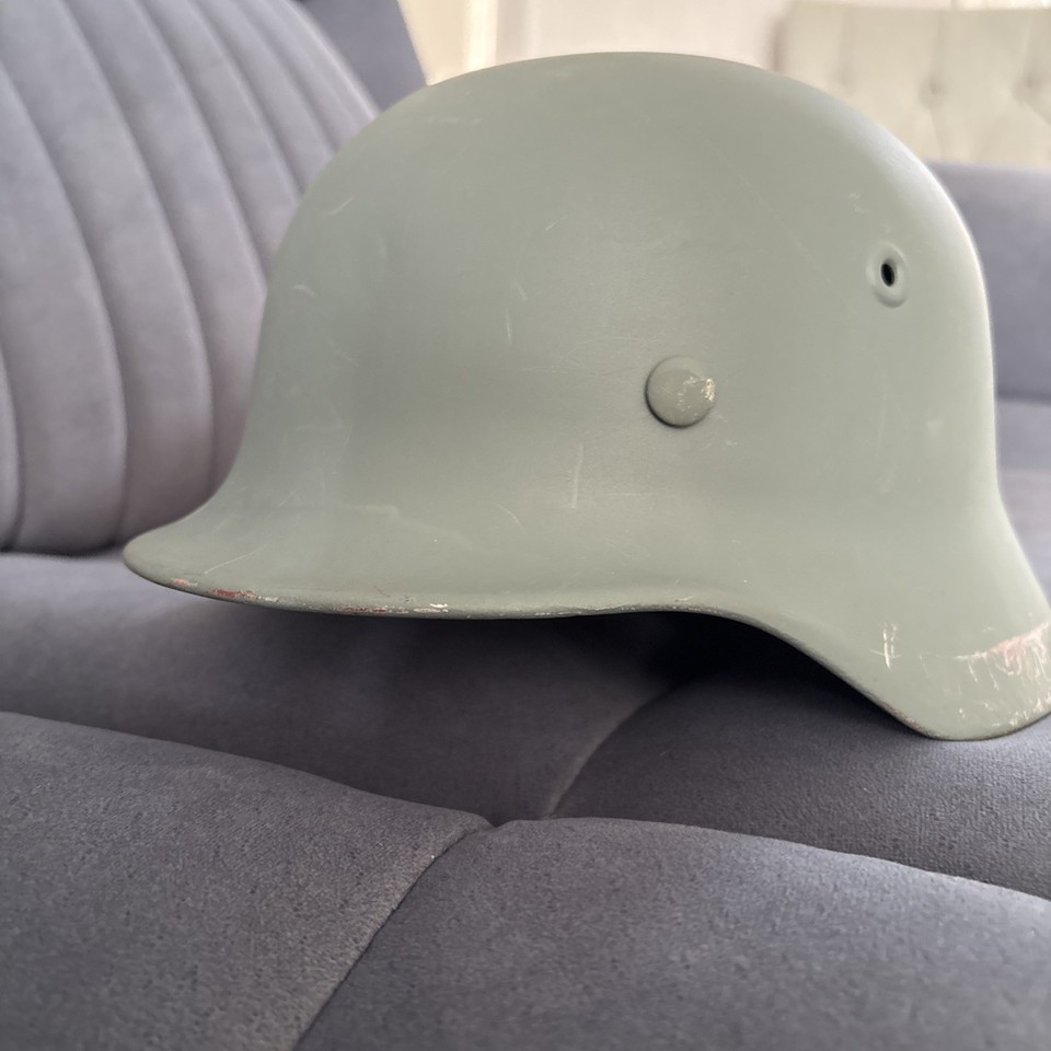 Original WW2 German Helmet M42. Finnish liner, repro cover, Repaint ...