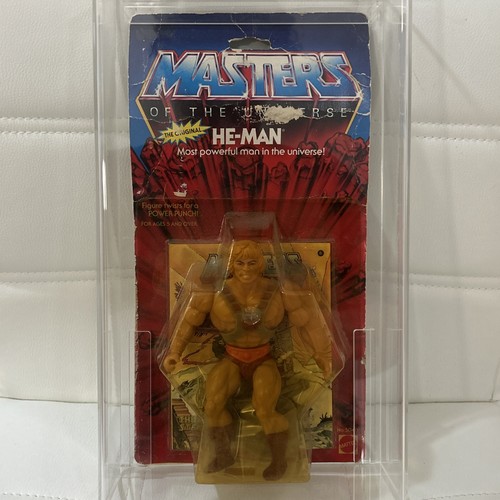 1983 Mattel Masters Of The Universe MOTU He-Man 12 Back Carded Figure ...