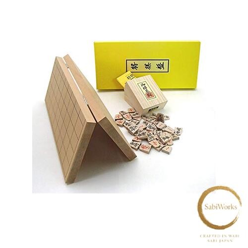 New Shogi board set Shin-Katsura No. 7 folding shogi board and wooden ...