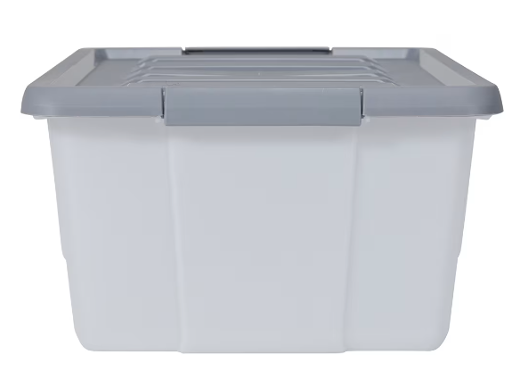 Heavy-Duty Large Plastic Tub Moveable Storage Box with Wheels and Lid ...