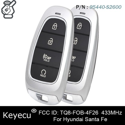 2 Proximity Smart Remote Key Fob for 2021 2022 2023 Hyundai Santa Fe ...
