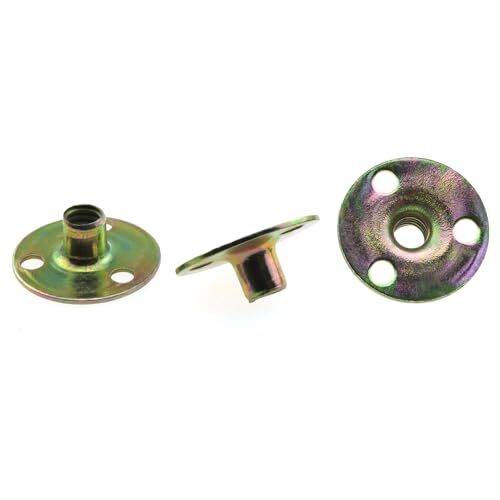 20PCS 1/4''-25x1'' Brad Hole Tee Nut Round Base T-Nut Hardware ...