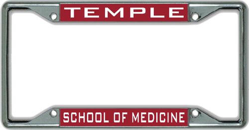 Temple University Medicine License Plate Frame 606524379891 | eBay