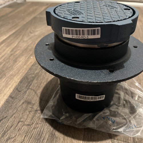 Zurn 4” Floor Cleanout Assembly 2pcs Cast Iron - P1400-RD-3 & P1400-3NL ...