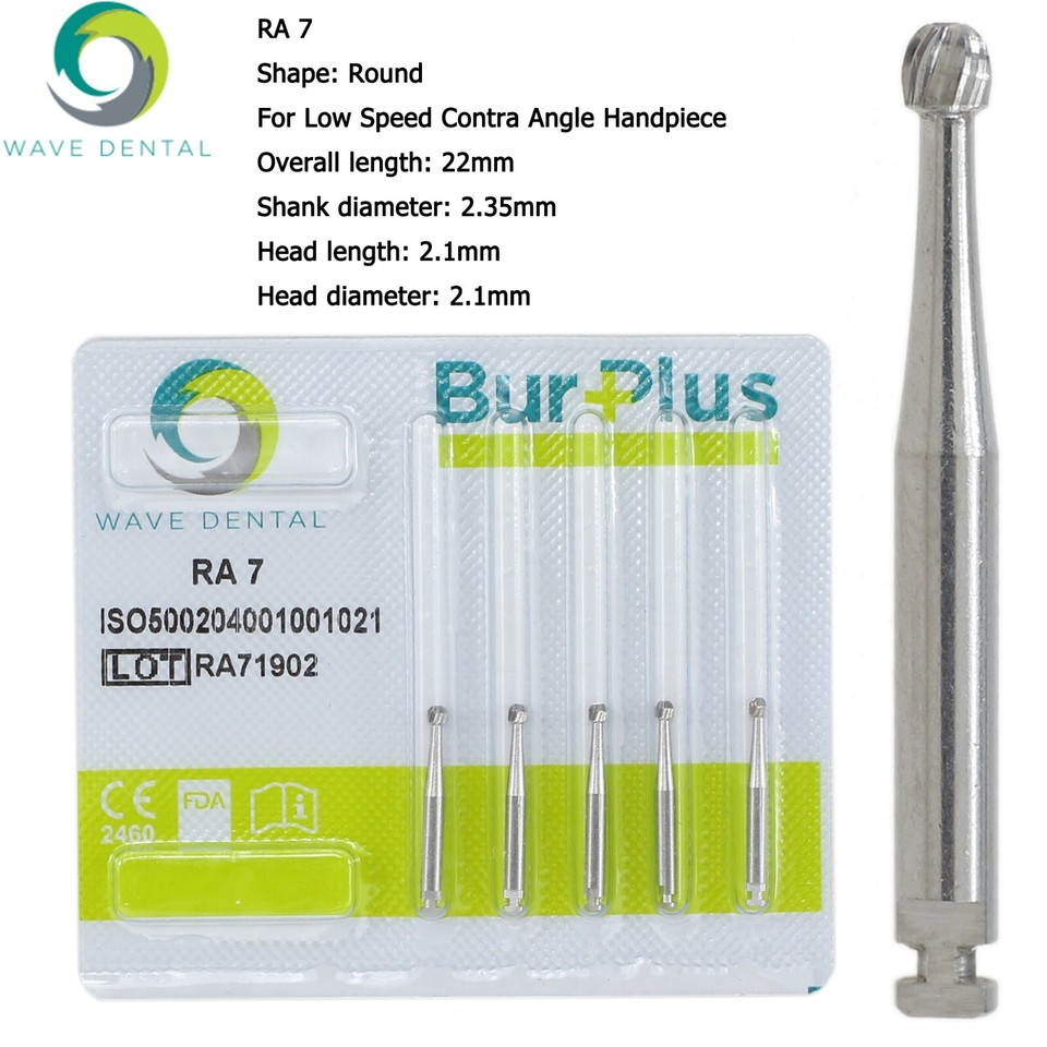 Wave Dental Round Burs Latch RA Bur Carbide For Contra Angle LA 2 4 6 8 ...