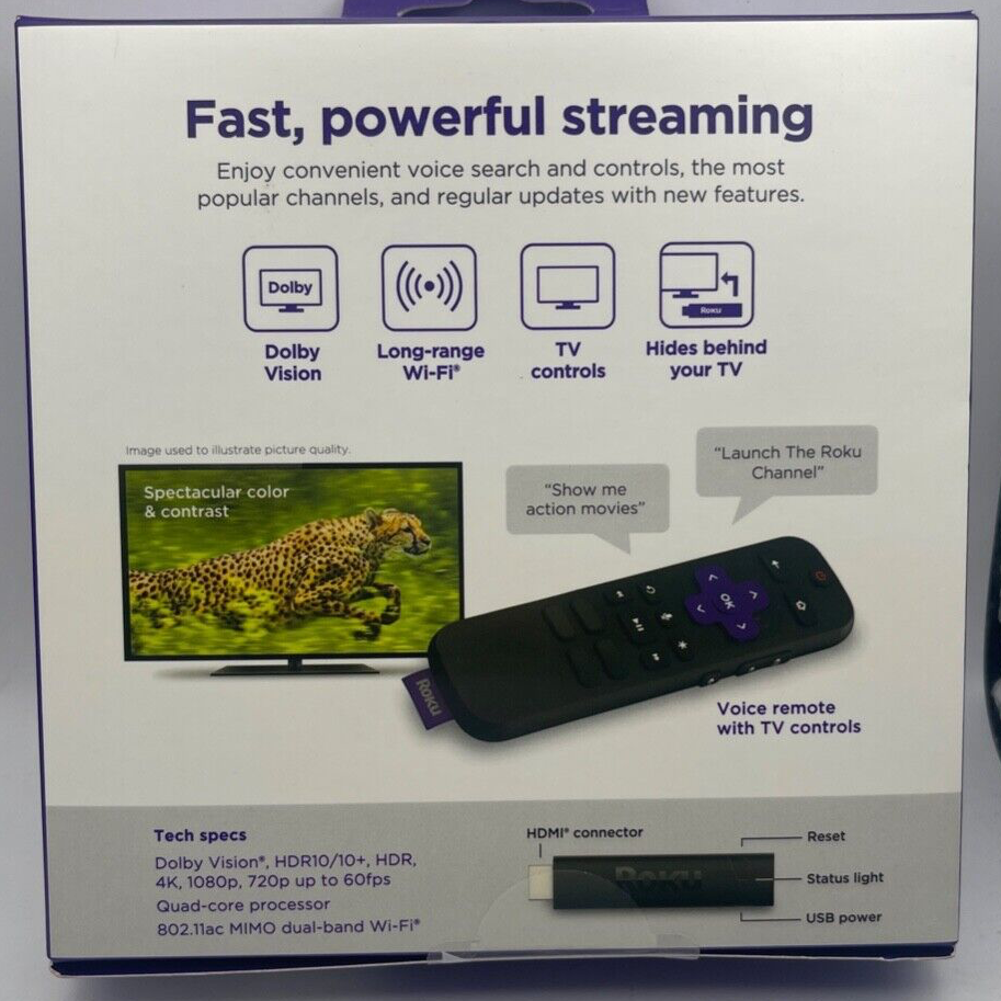 Roku 3820R2 Streaming Stick 4K Streaming Device - NEW | eBay