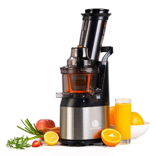 Ventray Compact Cold Press Juicer BPA-Free Masticating Juicer Reverse ...
