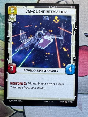 ETA-2 Light Interceptor Nonfoil/Regular Star Wars Unlimited WSF744 | eBay