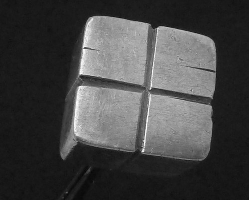 1930s Spratling Taxco Mexican 980 Silver Thick Square SINGLE Button ...