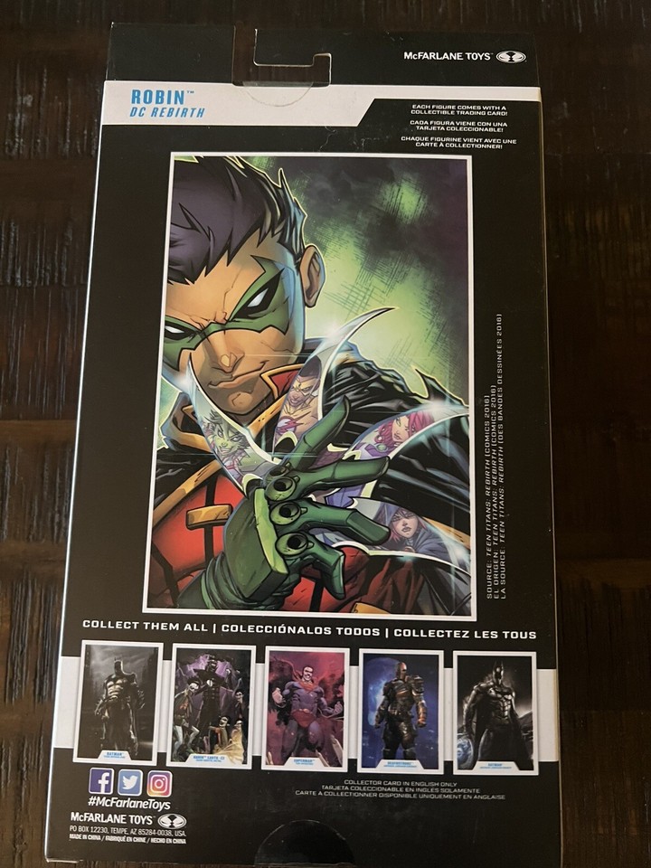 DC MULTIVERSE ROBIN DC Rebirth DAMIAN WAYNE McFarlane Toys 7" Inch ...