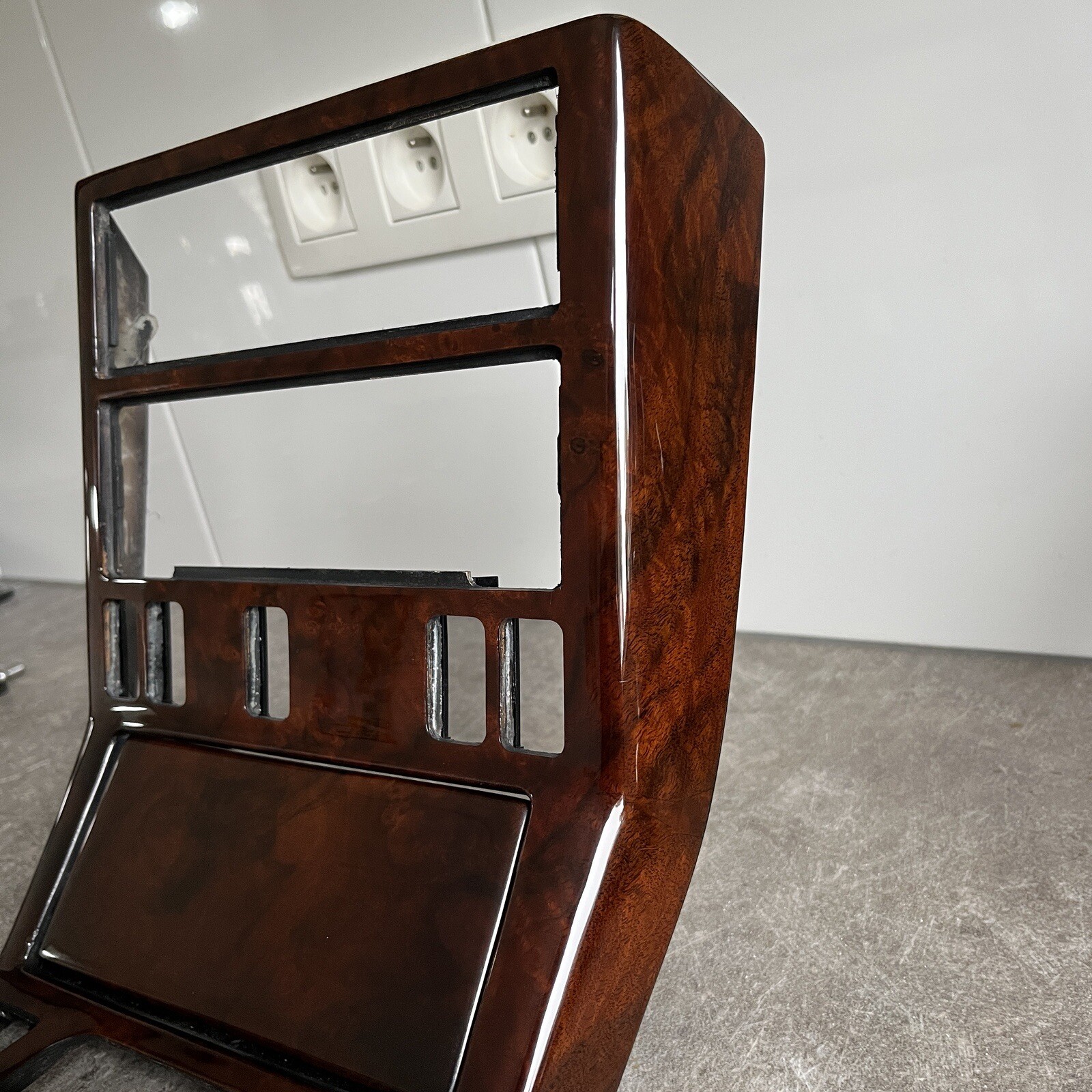 Mercedes R129 SL500 center console 300SL BURL WALNUT HOLZ mittelkonsol ...