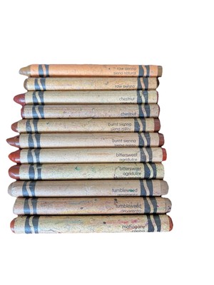 (11) Crayola Crayons Chestnut Raw Sienna Burnt Sienna Mahogany ...